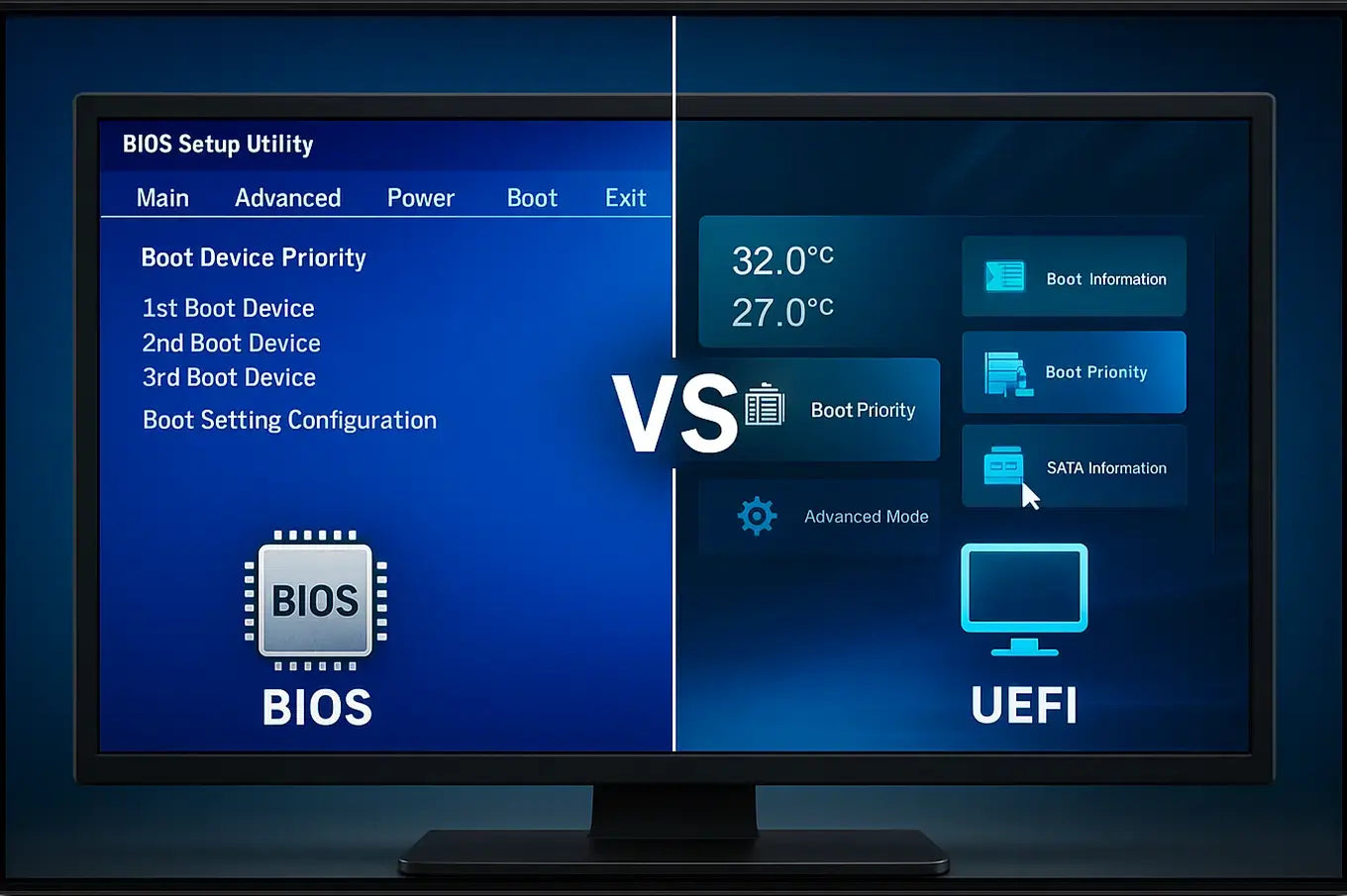 BIOS vs UEFI: 2026 Guide to Choosing the Right Firmware – Technoid ...